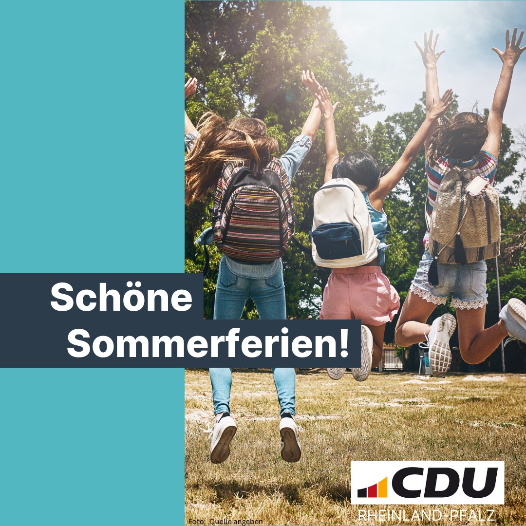 Wir W nschen Allen Sch lern Sch ne Sommerferien CDU Kreisverband Wir W nschen Allen Sch lern Sch ne Sommerferien CDU Kreisverband